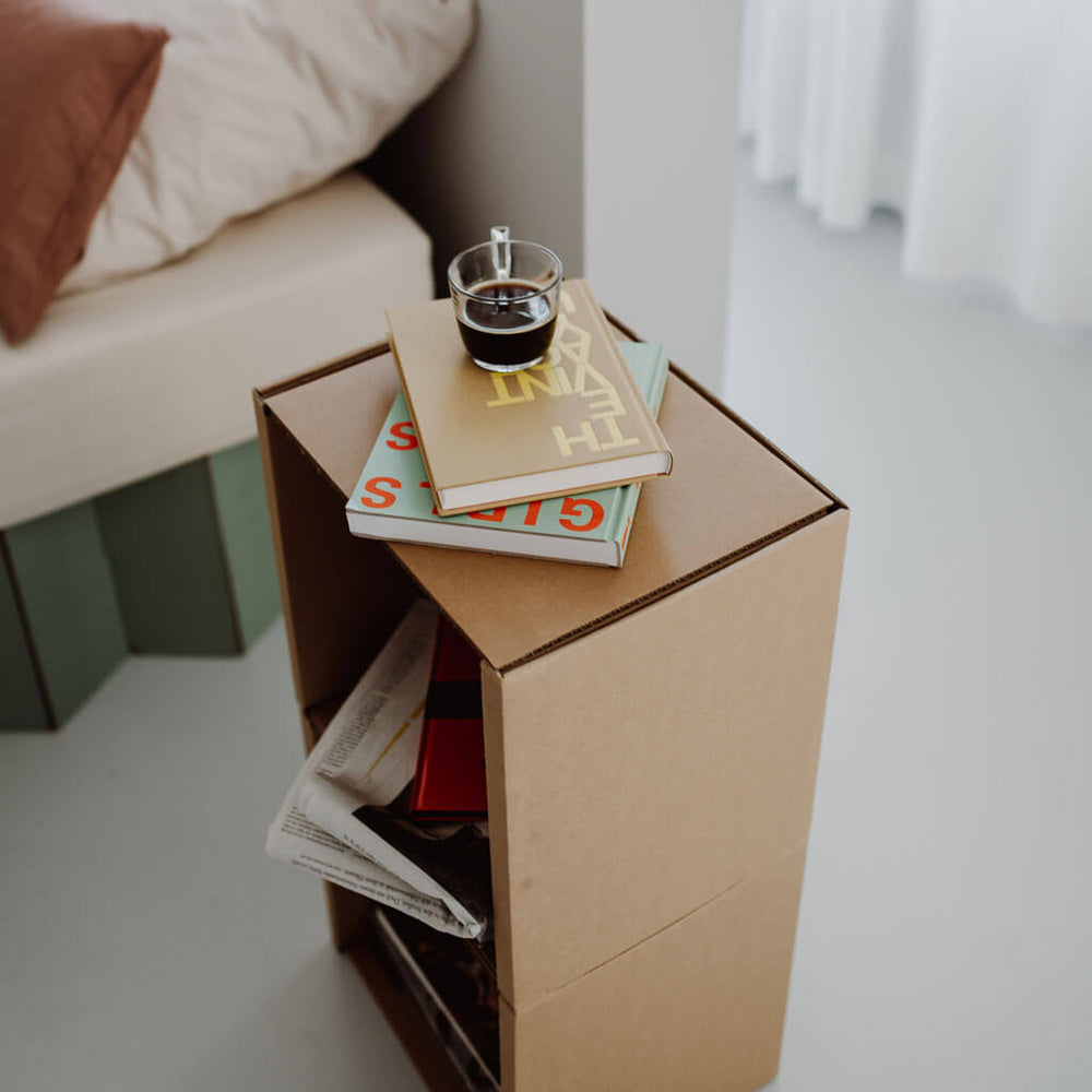 ROOM IN A BOX | Sustainable Cardboard Shelves